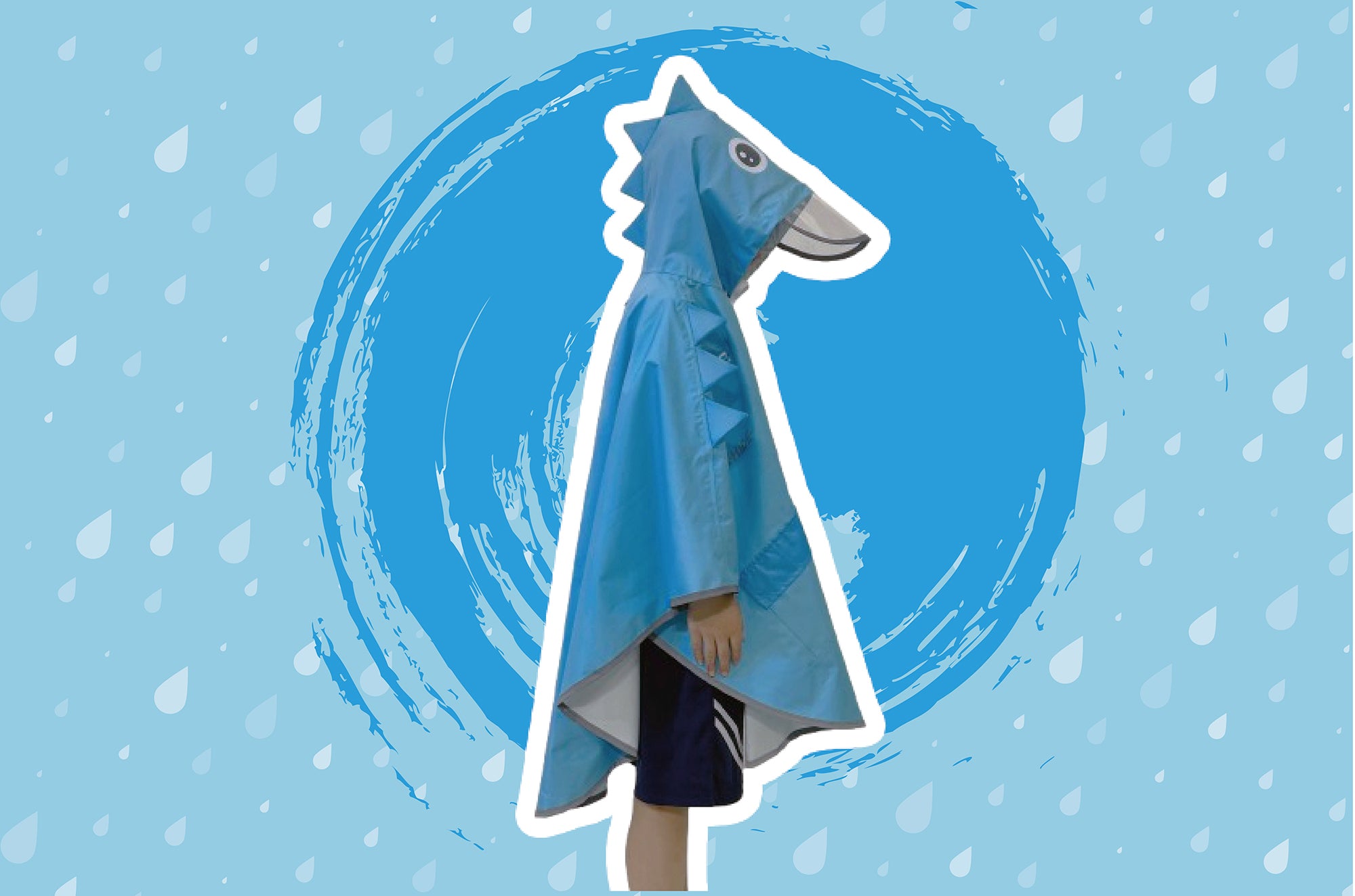 Blue Waterproof Cover Cape for Boys – My Store